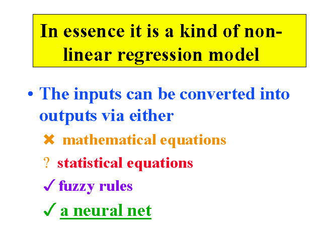 In Essence It Is A Kind Of Non linear Regression Model